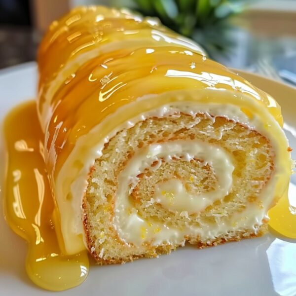 Luscious Lemon Cream Roll Cake with Glaze: A Citrusy Delight - Cakes ...