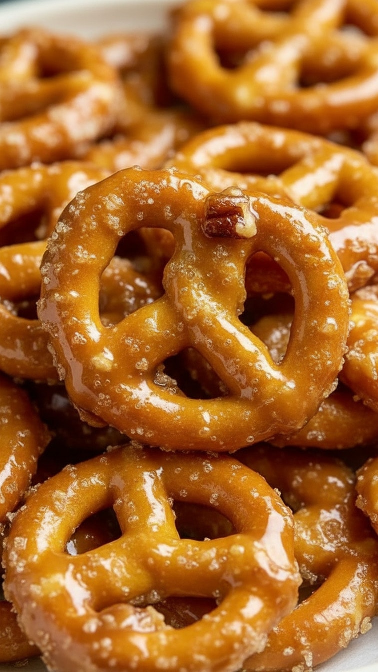 Butter Toffee Pretzels - Cakes And Colors